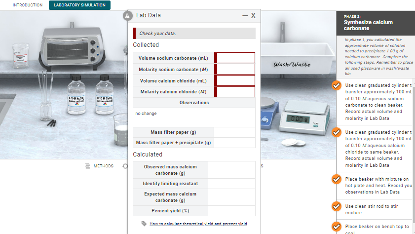 Introduction Laboratory Simulation 1 Methods Check