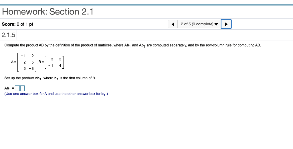Solved Homework Section 2 1 Score 0 Of 1 Pt 2 Of 5 0