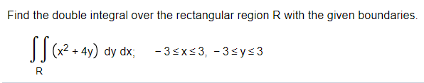 Solved set up the double integral with appropiate | Chegg.com