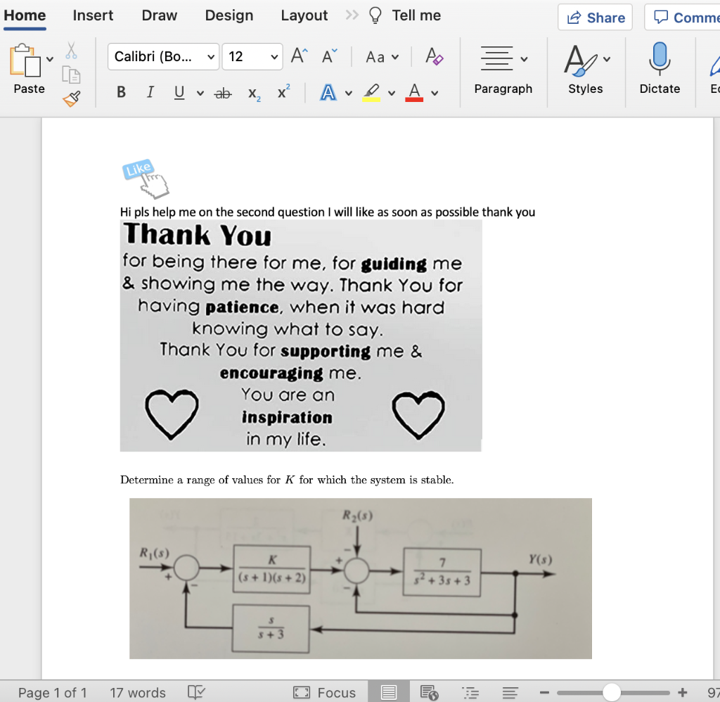 Solved Home Insert Draw Design Layout » Tell me Share Q | Chegg.com