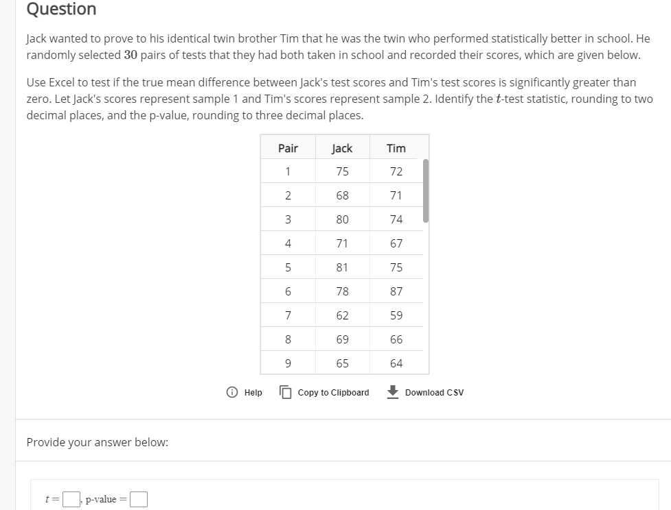 Question Jack wanted to prove to his identical twin | Chegg.com