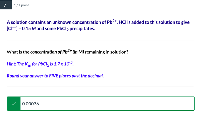 Solved A solution contains an unknown concentration of | Chegg.com
