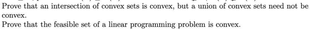 Solved Prove that an intersection of convex sets is convex, | Chegg.com