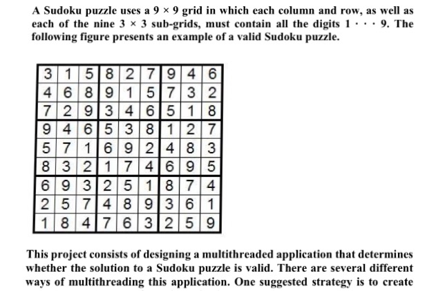Solved A Sudoku puzzle uses a 9 9 grid in which each column | Chegg.com