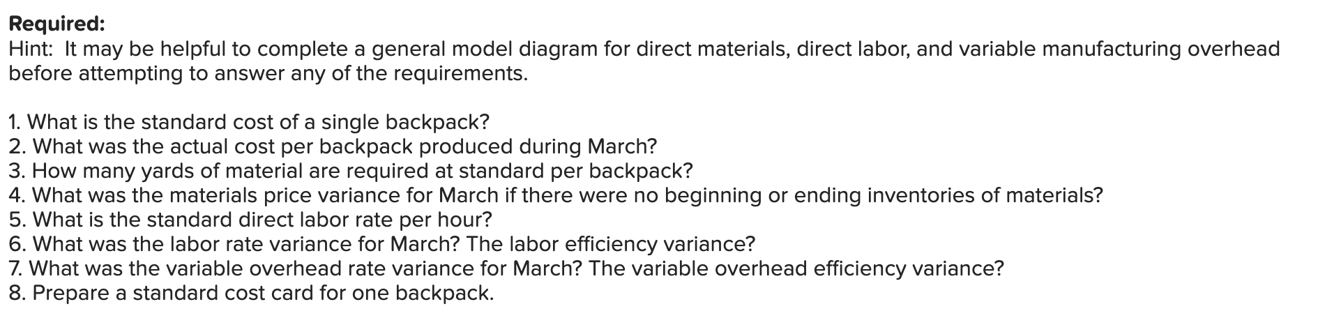 Solved Problem 10-16 (Algo) Comprehensive Variance Analysis | Chegg.com