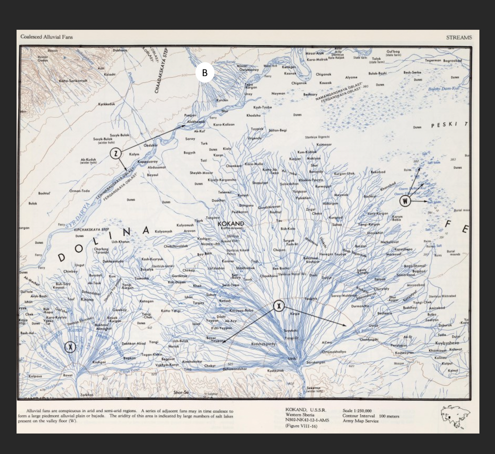 Examine the map of Kokand, Uzbekistan in the Atlas of | Chegg.com