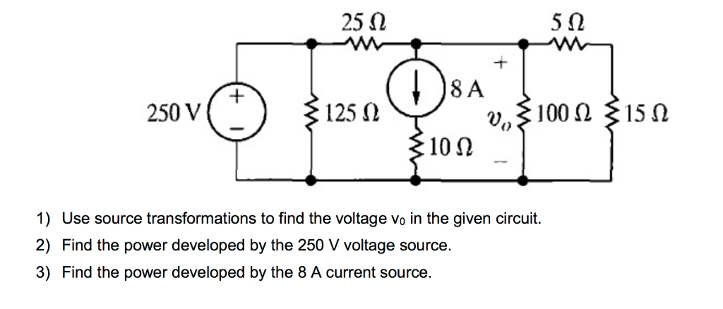 Solved 1 Use The Source Transformations To Find The Voltage