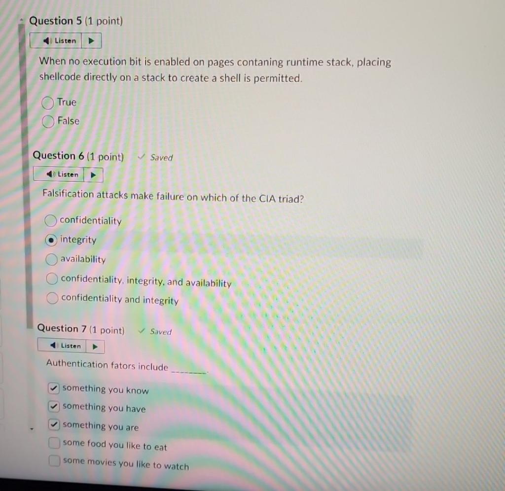 Solved When no execution bit is enabled on pages contaning | Chegg.com