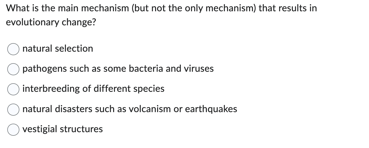 Solved What is the main mechanism (but not the only | Chegg.com
