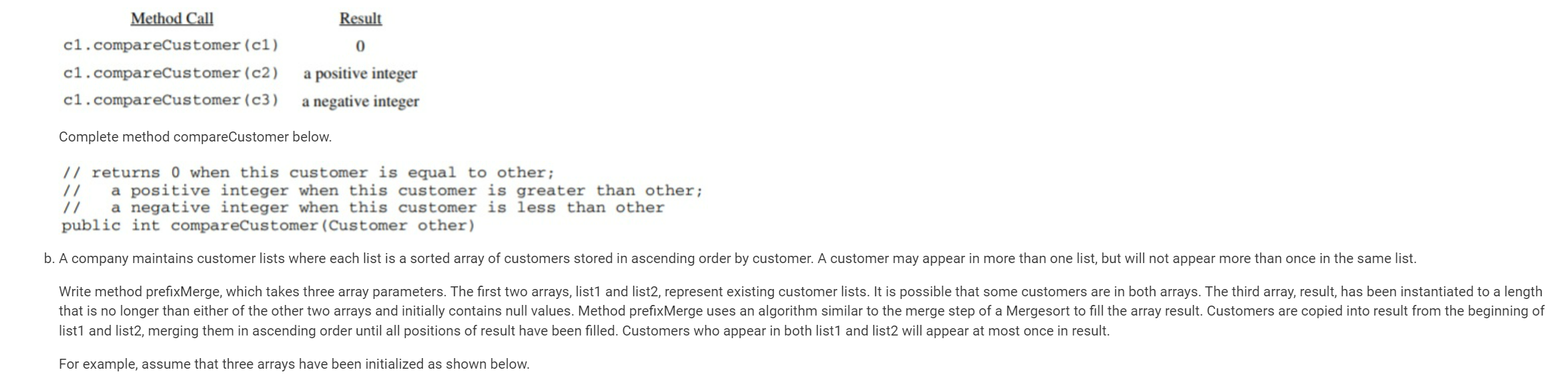 Solved Consider the following incomplete class that stores | Chegg.com