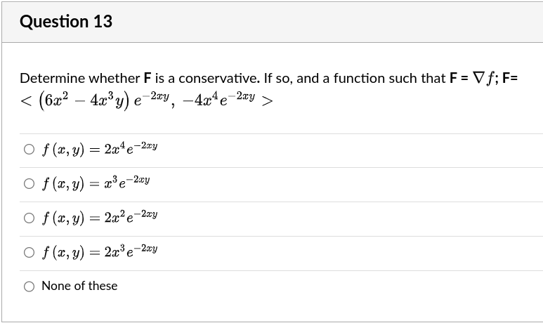 Solved Determine whether F is a conservative. If so, and a | Chegg.com