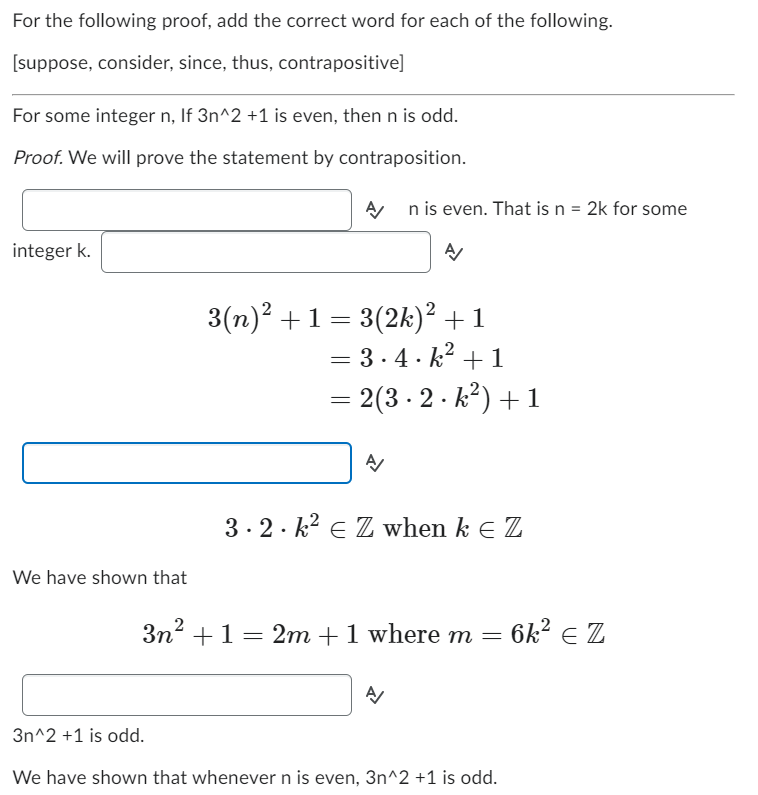 Solved A n is even. That is n=2k for some integer k. A | Chegg.com
