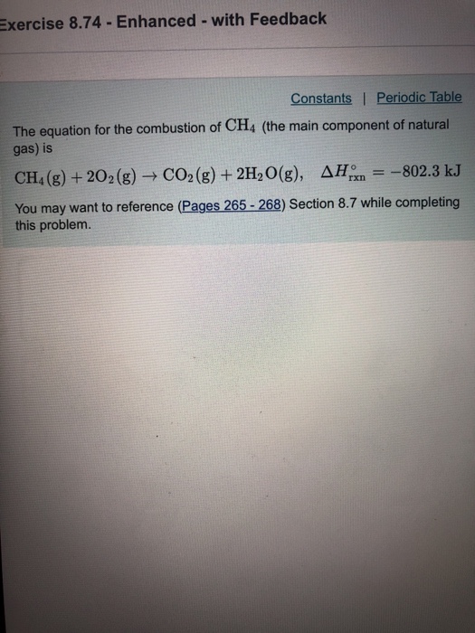 Solved Exercise 8.74 Enhanced - with Feedback Constants | | Chegg.com