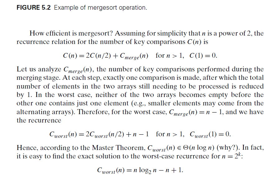 Solved FIGURE 5.2 Example of mergesort operation. How | Chegg.com
