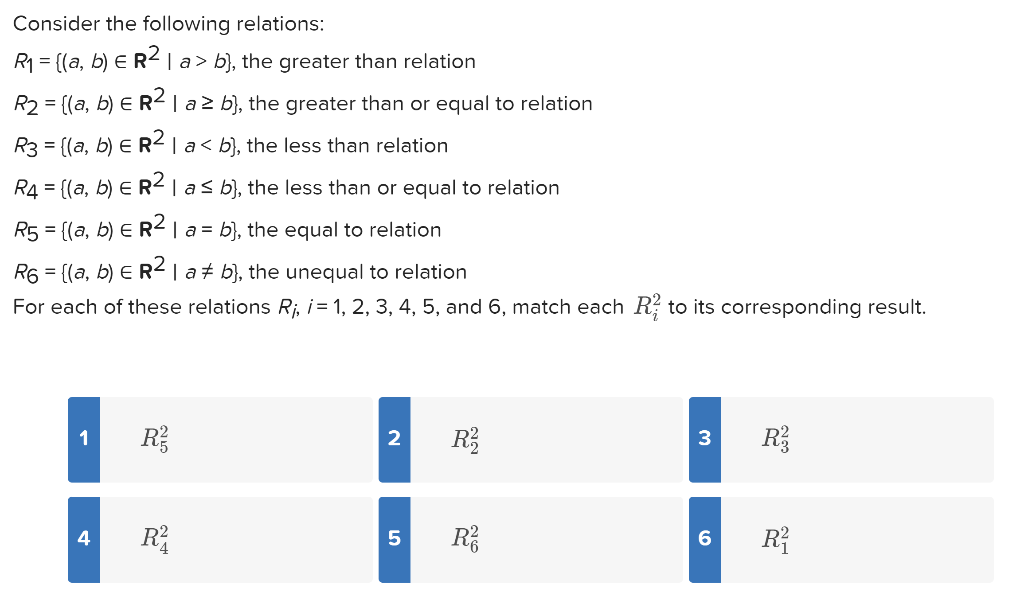 Solved You have to match the numbered values to the R values | Chegg.com