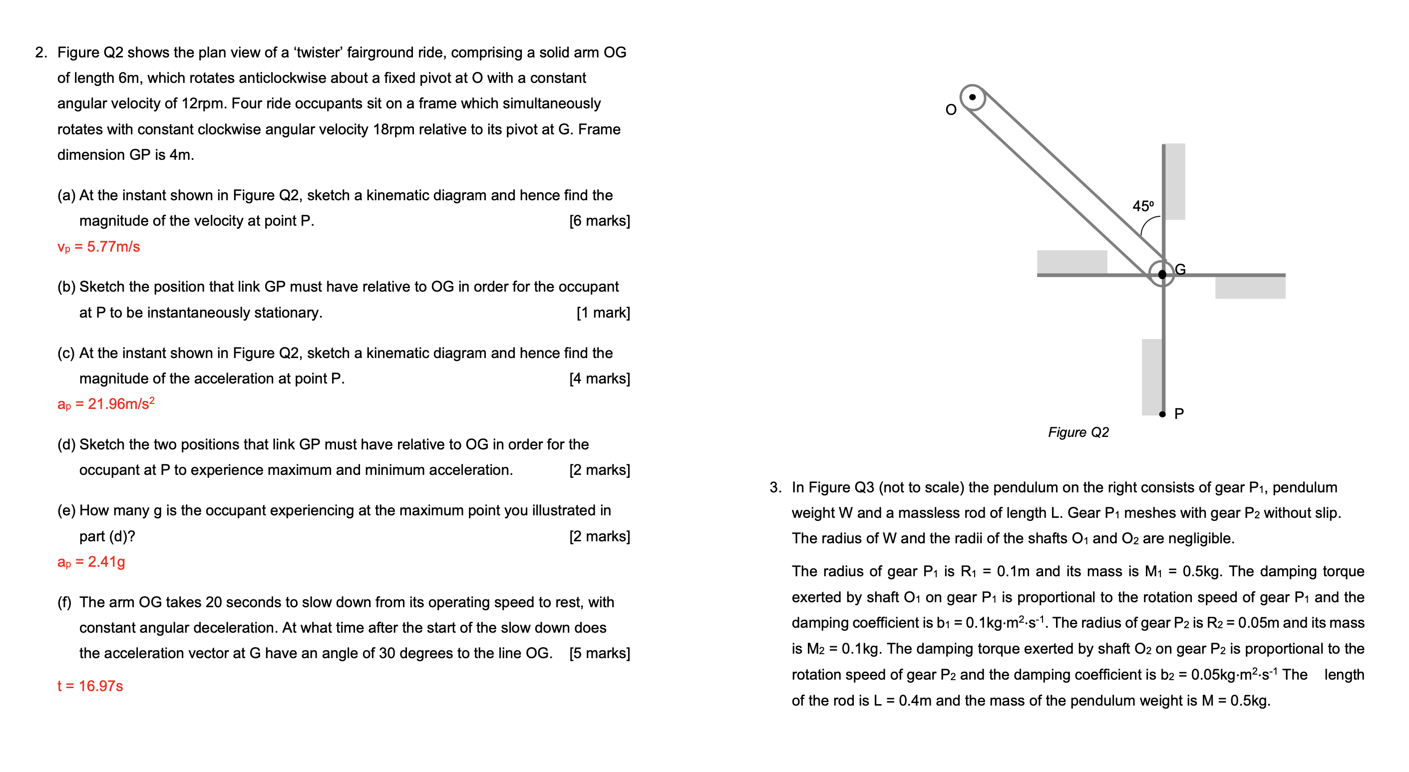 Solved 2. Figure Q2 shows the plan view of a 'twister' | Chegg.com