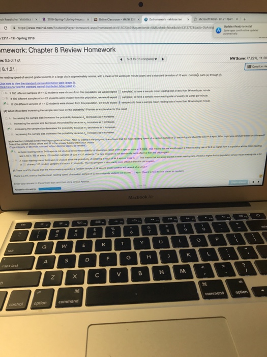 Solved 2311-TR-Spring 201 mework: Chapter 8 Review Homework | Chegg.com Solved 2311-TR-Spring 201 mework: Chapter 8 Review Homework | Chegg.com