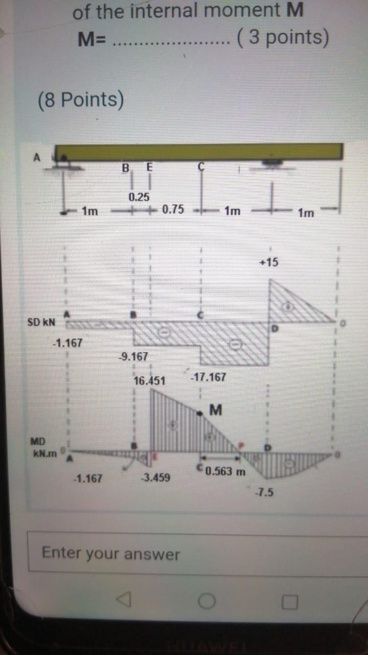 Solved 2 For the beam shown with pin support at A and Roller | Chegg.com