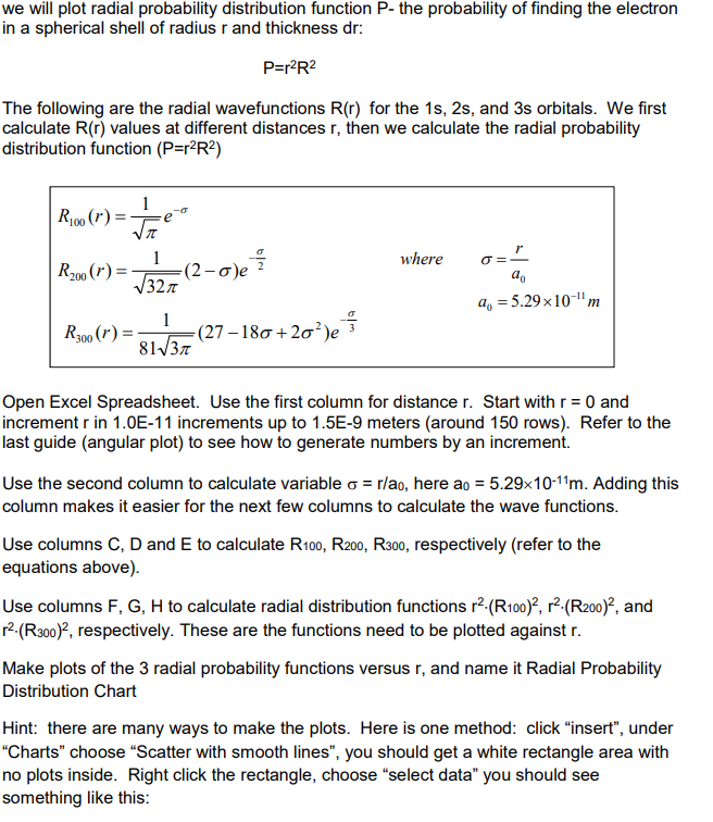 we will plot radial probability distribution function | Chegg.com