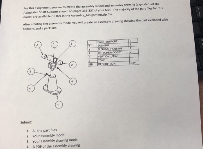For this assignment you are to create the assembly | Chegg.com