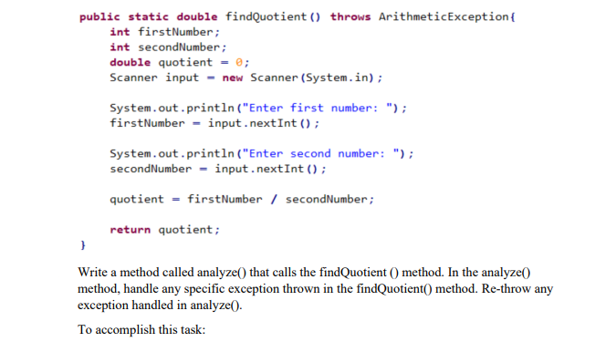 Consider the following code for the method called | Chegg.com