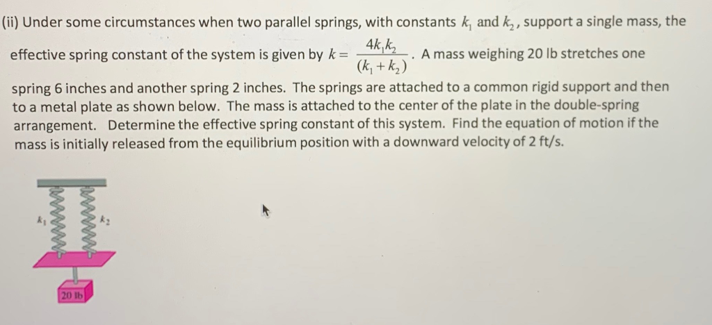 Solved (ii) Under some circumstances when two parallel | Chegg.com