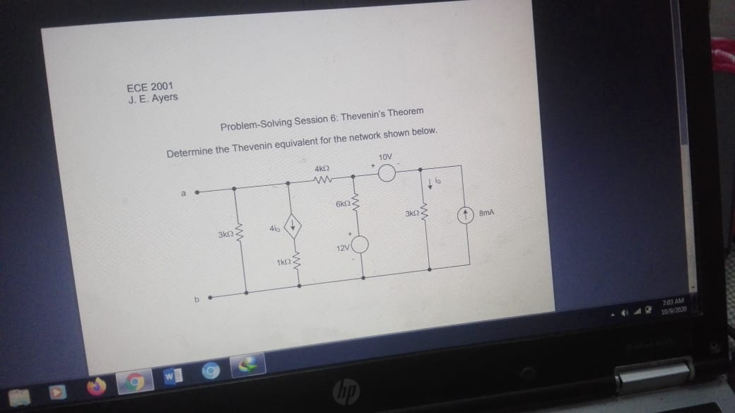 Solved ECE 2001 J. E. Ayers Problem Solving Session 6: | Chegg.com