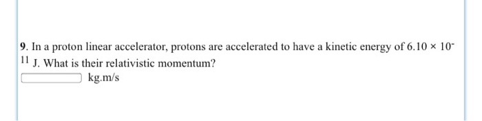 Solved In a proton linear accelerator, protons are | Chegg.com