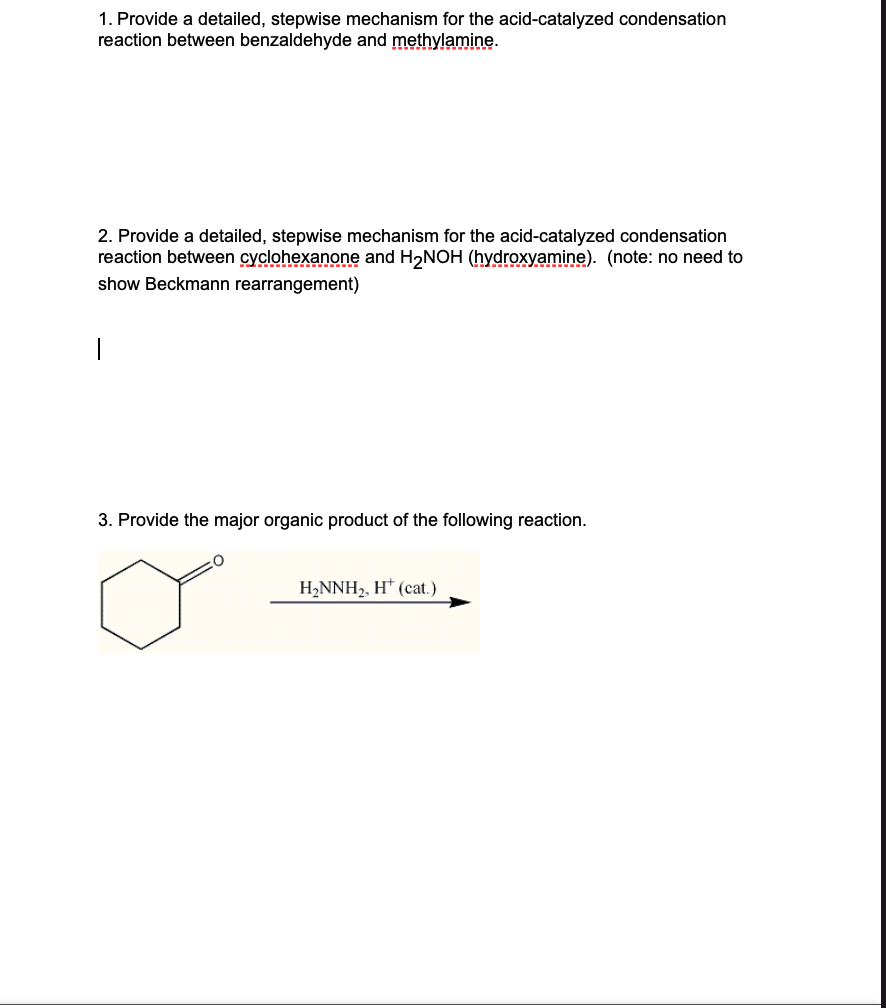 Solved 1. Provide a detailed, stepwise mechanism for the | Chegg.com