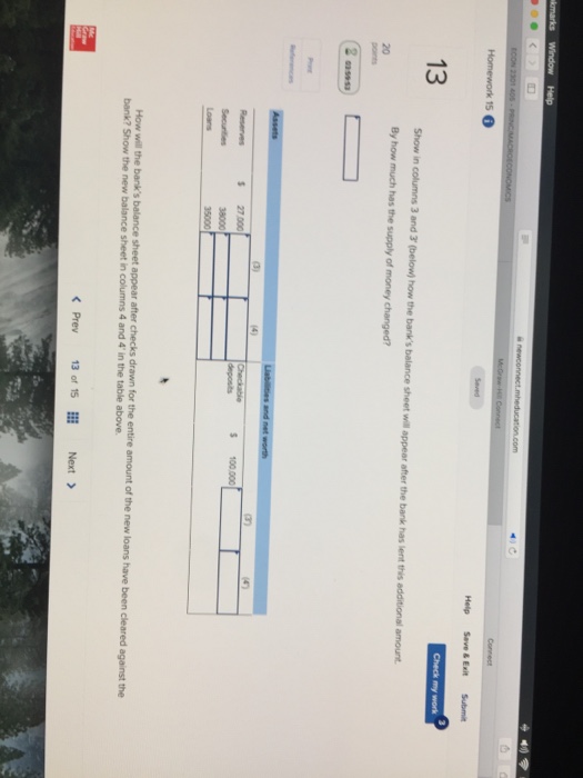 Solved Suppose that Big Bucks Bank has the simplified | Chegg.com