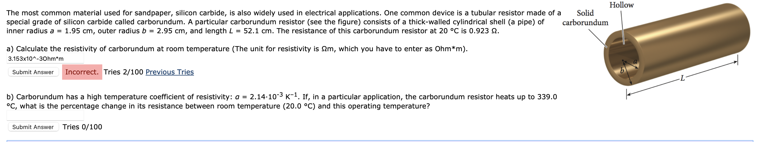 Solved The most common material used for sandpaper, silicon | Chegg.com