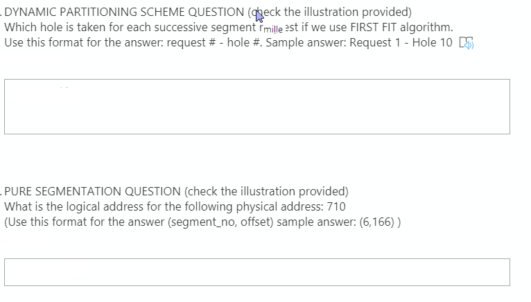 Solved USE THIS ILLUSTRATION BELOW FOR DYNAMIC PARTITIONING | Chegg.com