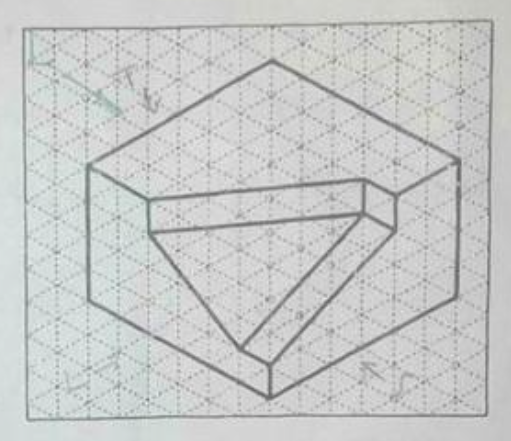 Solved Draw the three standard orthographic views (with | Chegg.com