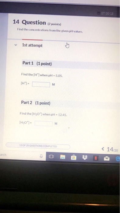Solved 07/30/18 14 Question 2 points) Find the | Chegg.com