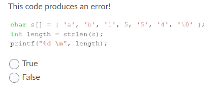Solved Which of the following, initializes a string | Chegg.com