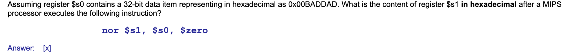 Solved Assuming register $ s0 contains a 32-bit data item | Chegg.com