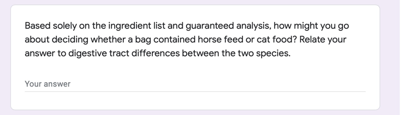 Solved Based solely on the ingredient list and guaranteed | Chegg.com