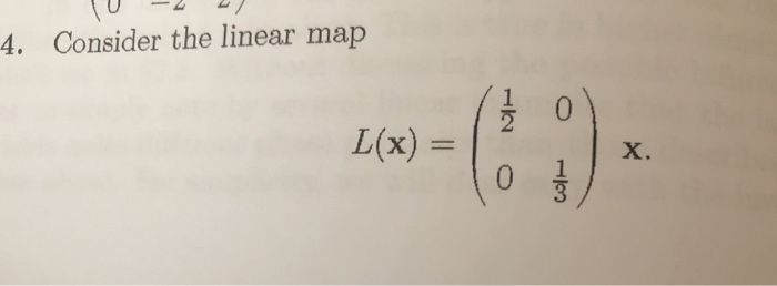 Solved Question #4Consider the linear map, Prove that L^n x | Chegg.com