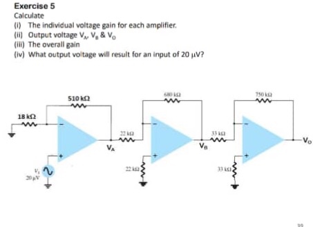 Solved Exercise 4 Calculate the CMRR (in dB) for the circuit | Chegg.com