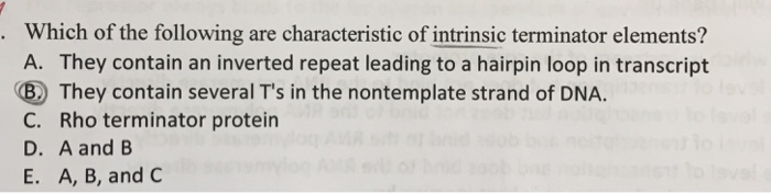 Solved Which of the following are characteristic of | Chegg.com