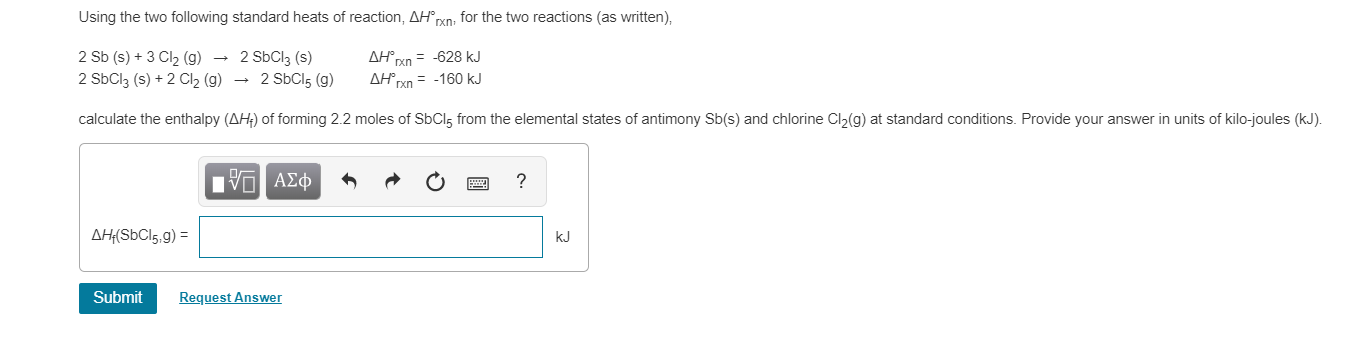 Solved Using the two following standard heats of reaction, | Chegg.com