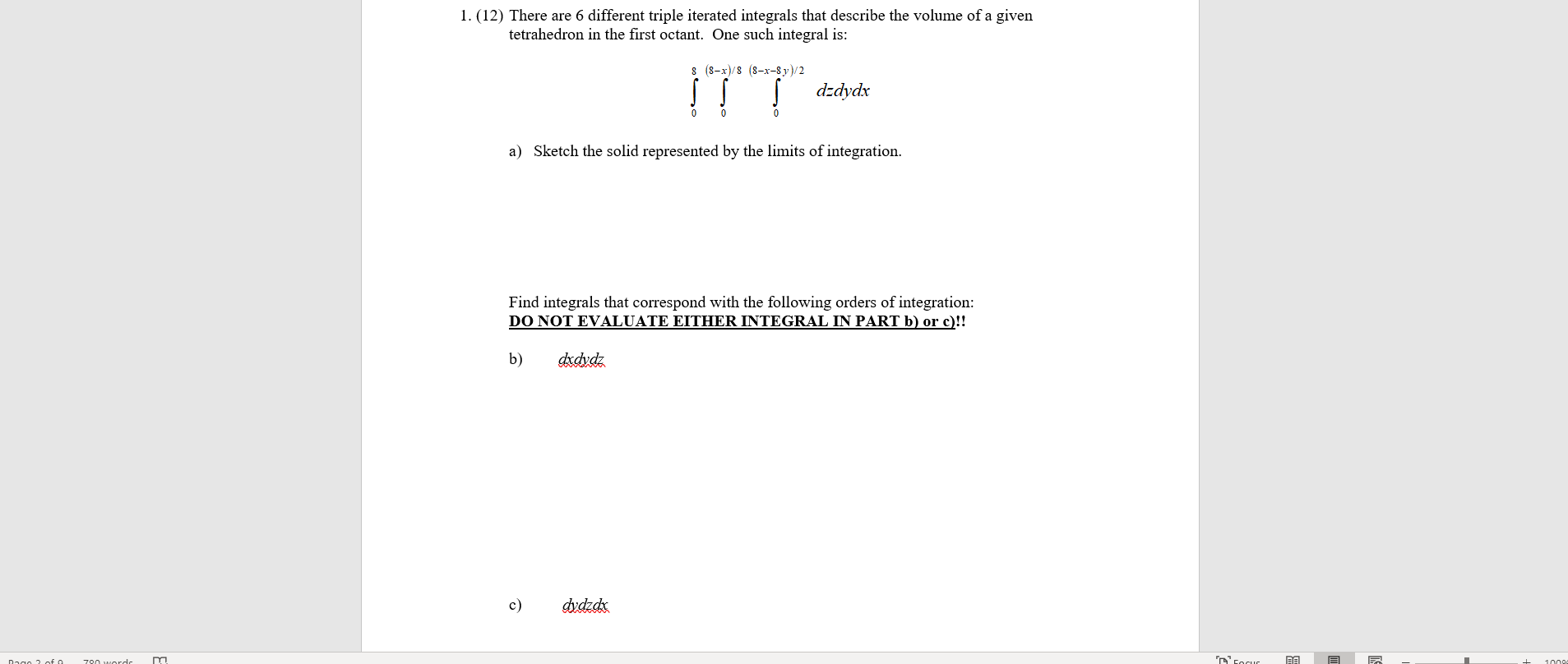 Solved 1. (12) There are 6 different triple iterated | Chegg.com