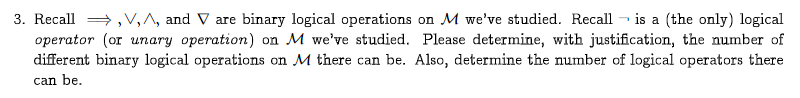 3 Recall ∨∧ And ∇ Are Binary Logical Operations 