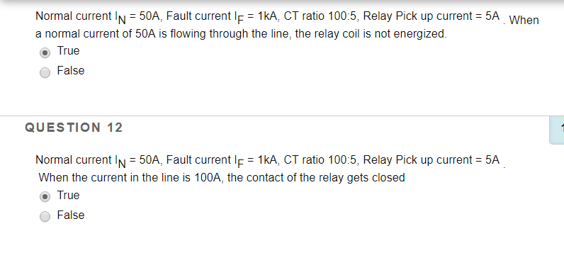 Solved QUESTION 9 Pickup level of protective relay is ... | Chegg.com