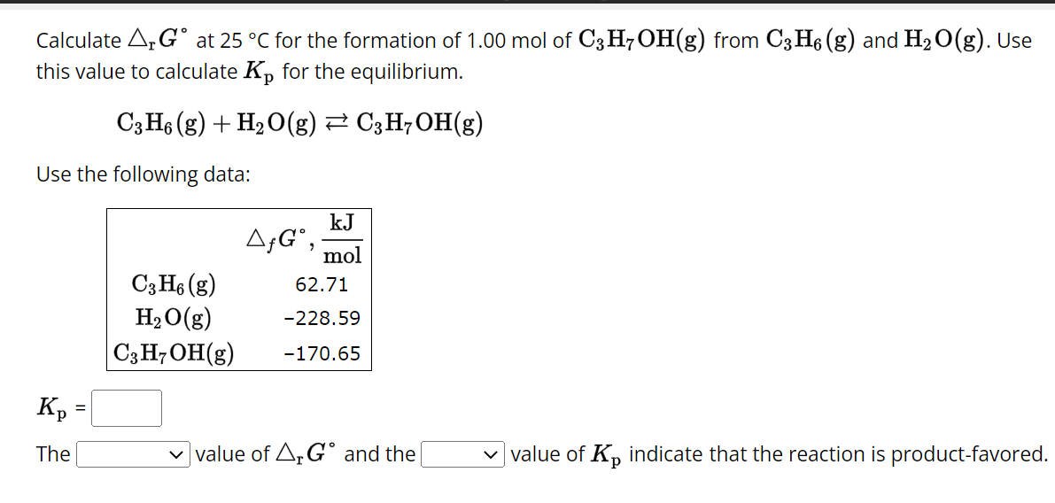Solved Calculate rG∘ at 25∘C for the formation of 1.00 mol | Chegg.com