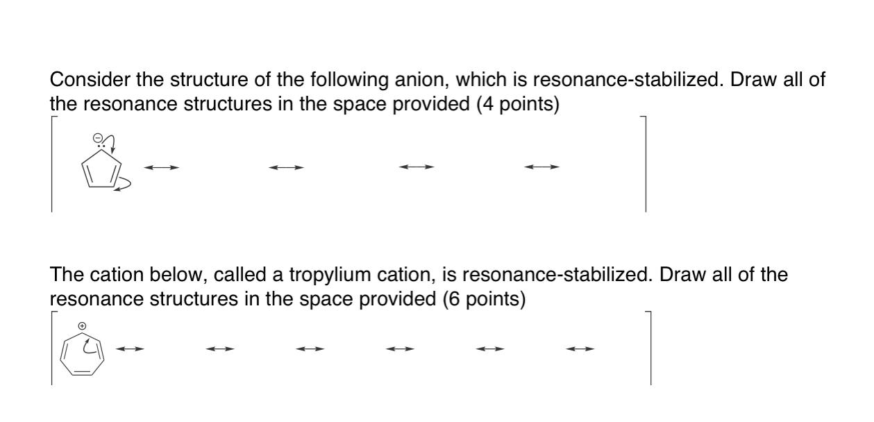 Solved Consider the structure of the following anion, which | Chegg.com