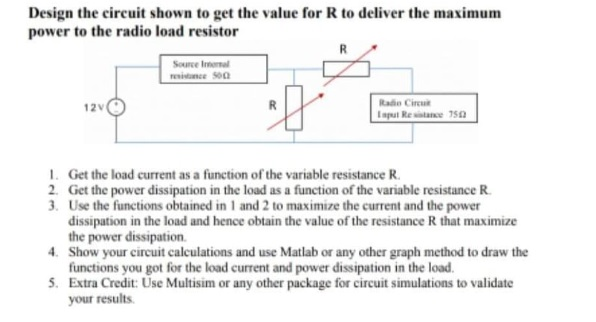 Solved Design the circuit shown to get the value for R to | Chegg.com
