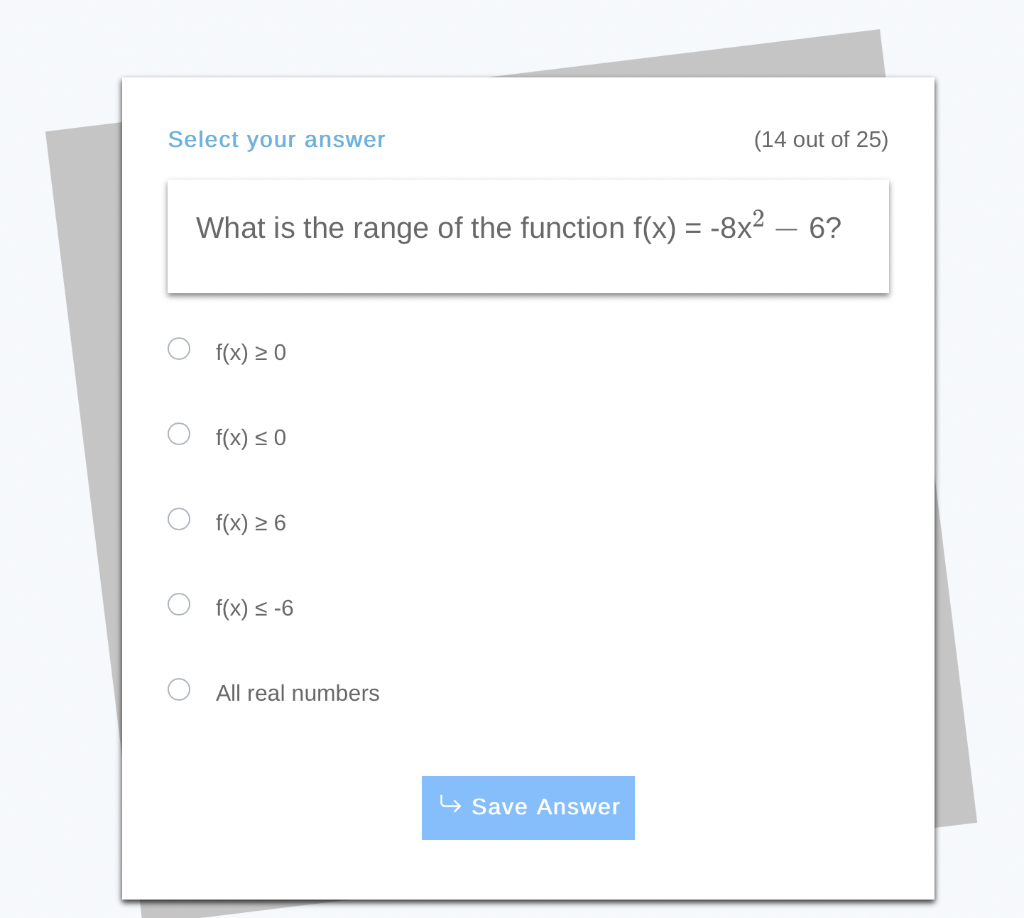 Solved Select your answer (14 out of 25 ) What is the range | Chegg.com