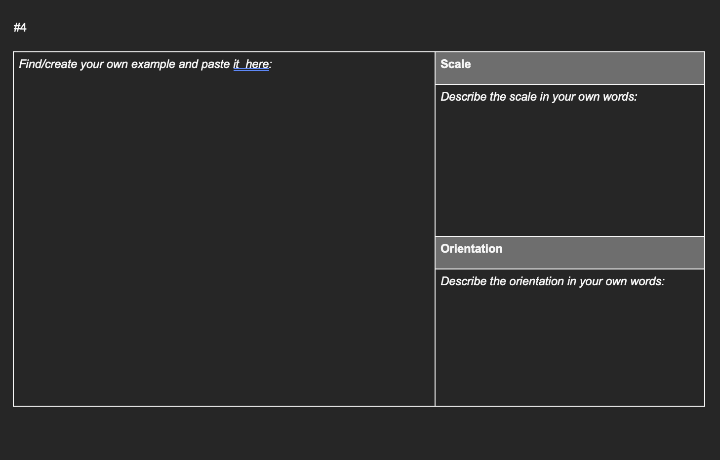 Find/create your own example and paste it here: Scale | Chegg.com