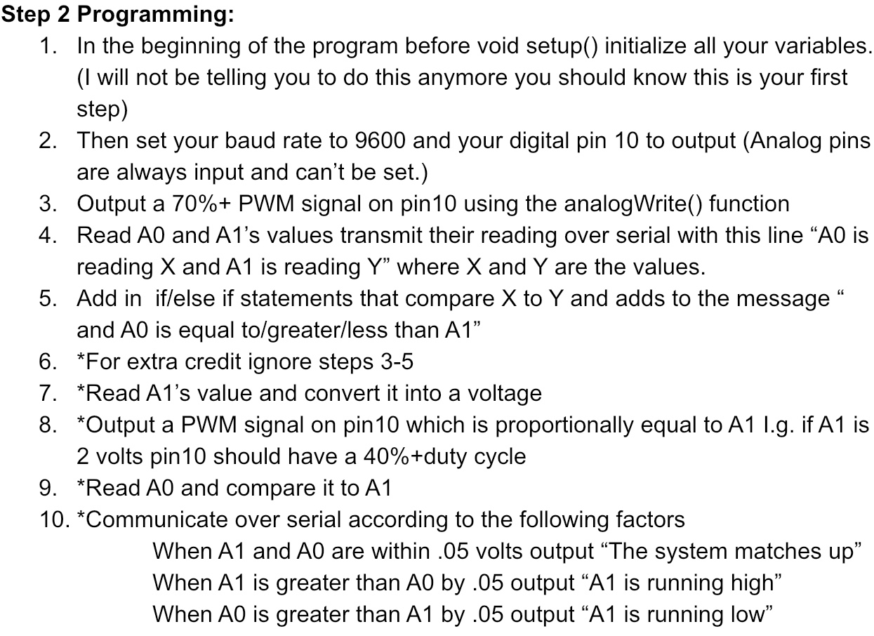 Your assignment is to use a potentiometer as a | Chegg.com